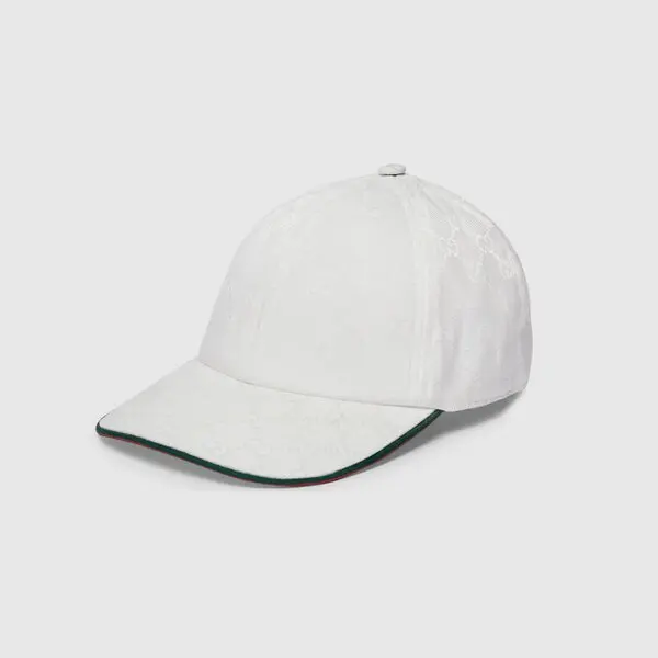 Gucci Gg Canvas Baseball Cap - White