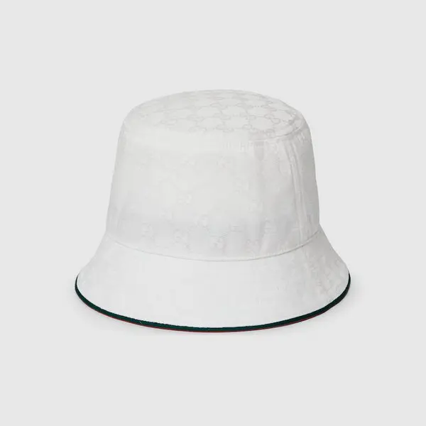 Gucci Gg Canvas Bucket Hat - White