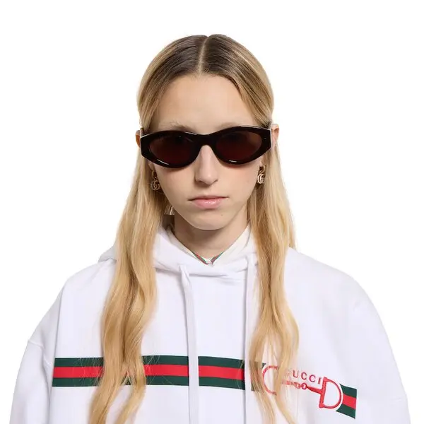 Gucci Oval Frame Sunglasses