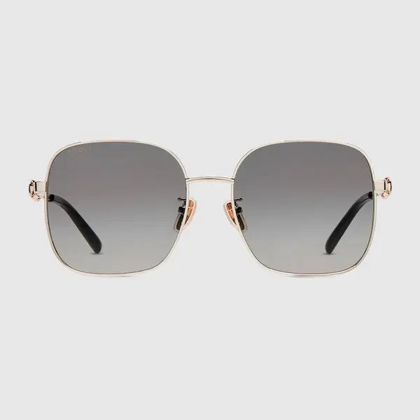Gucci Square Frame Sunglasses - Gold