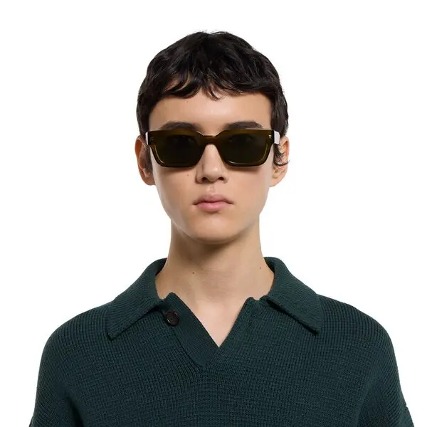 Gucci Rectangular Frame Sunglasses - Green