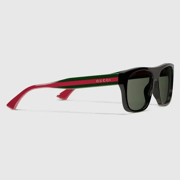 Gucci Square Frame Sunglasses - Black | Editorialist