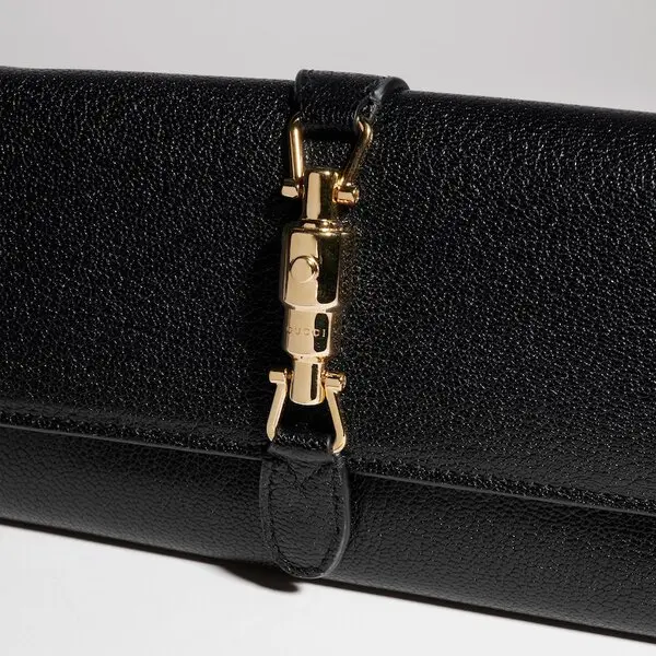 Gucci Jackie Wallet On Chain Leather - Black