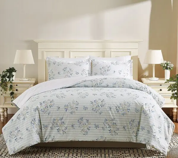 COTTAGE CLASSICS Emma Floral Twin/txl Comforter Set - One-color