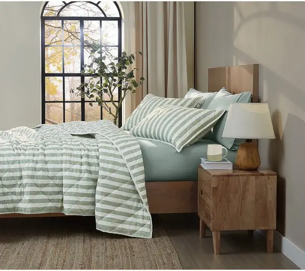 BROOKLYN LOOM Levi Stripe King Quilt Set