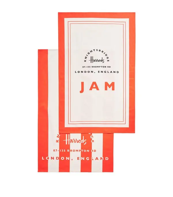 Harrods Jam Tea Towel - Pink
