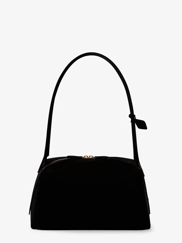 Alaïa Le Bouledogue Nubuck Shoulder Bag - Black