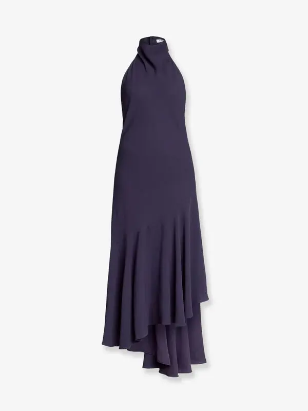 Alaïa Asymmetrical Viscose Long Dress