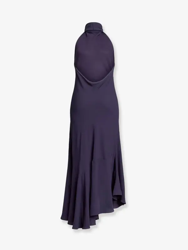 Alaïa Asymmetrical Viscose Long Dress