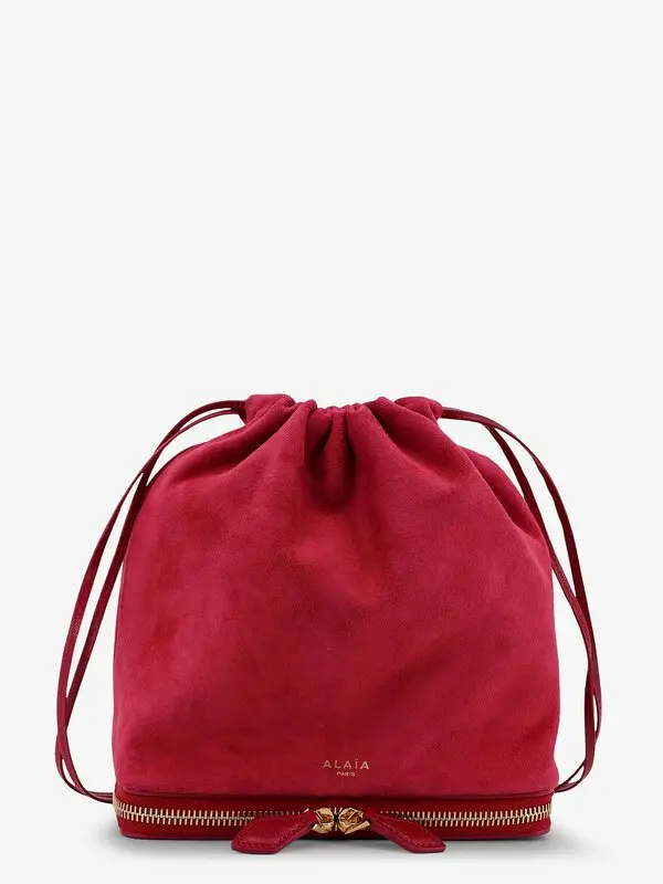 Alaïa Le Pochon Suede Crossbody Bag