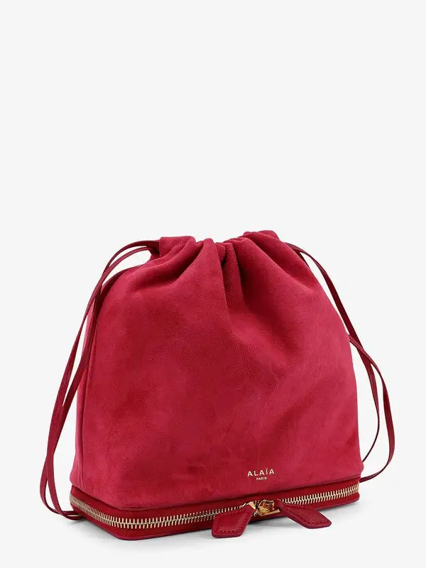 Alaïa Le Pochon Suede Crossbody Bag