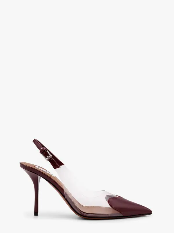 Alaïa Leather And Pvc Slingbacks 90