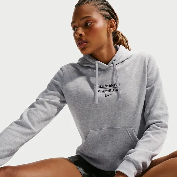 Nike Weightlifting Pullover Hoodie - Grey