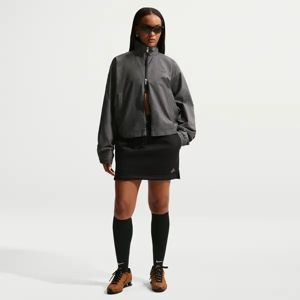 Nike Sportswear Phoenix Fleece High-waisted Slim Mini Skirt - Black