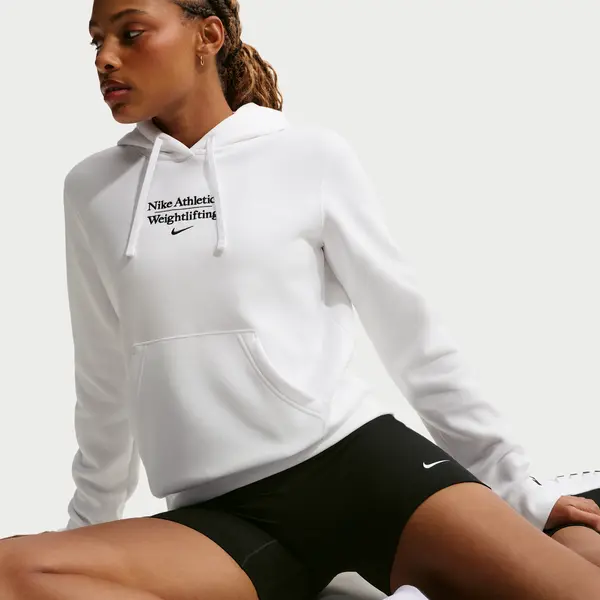Nike Weightlifting Pullover Hoodie - White