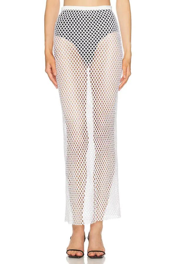 SEV Sequin Mesh Skirt