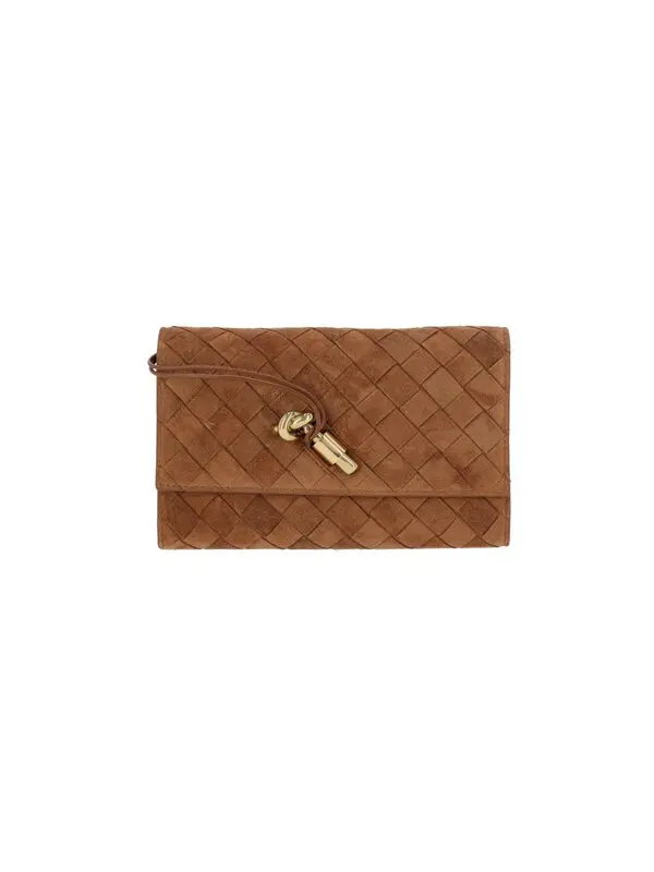 Bottega Veneta Andiamo Mini Clutch - Brown