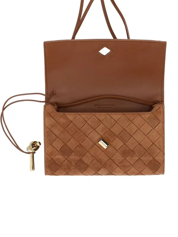 Bottega Veneta Andiamo Mini Clutch - Brown