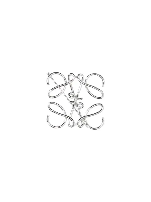 Loewe Anagram Brooch - Silver