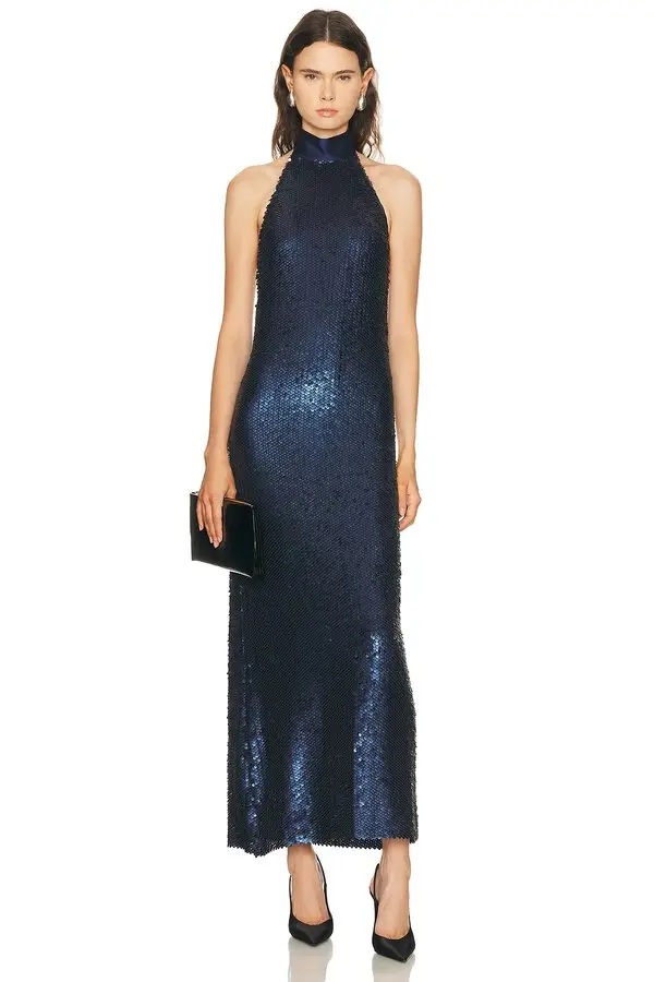 SEV Sequin Halter Dress