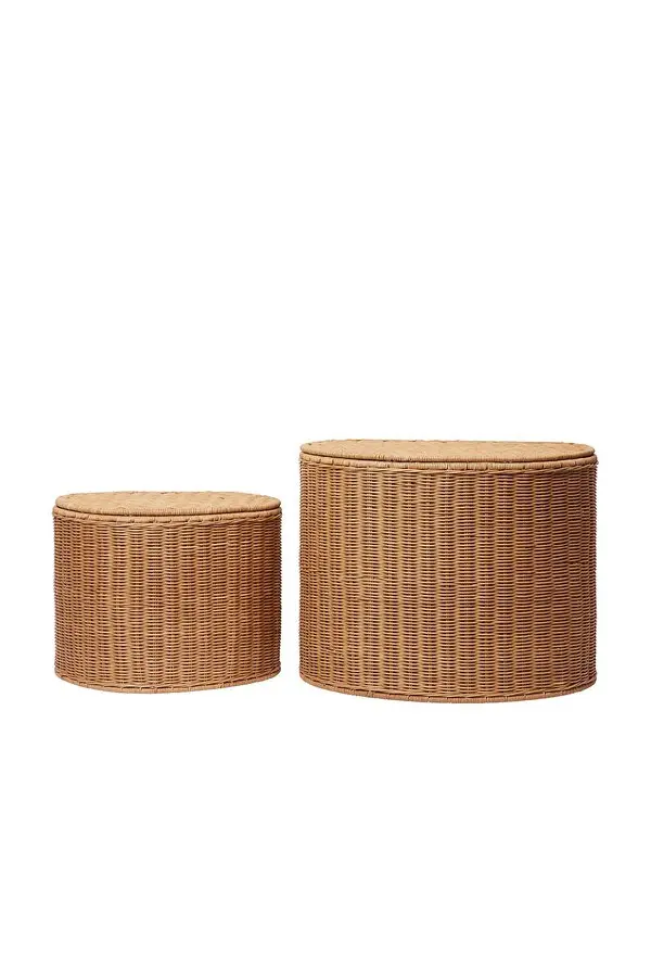 FERM LIVING Willora Braided Storage Set Of 2 - Natural
