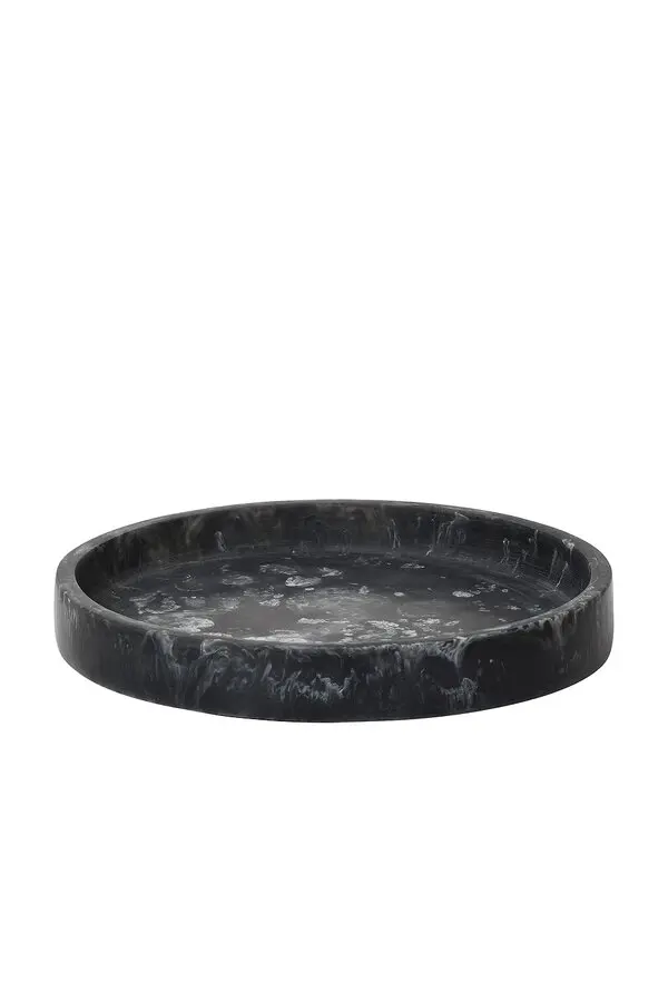 FERM LIVING Mist Round Tray - Charcoal
