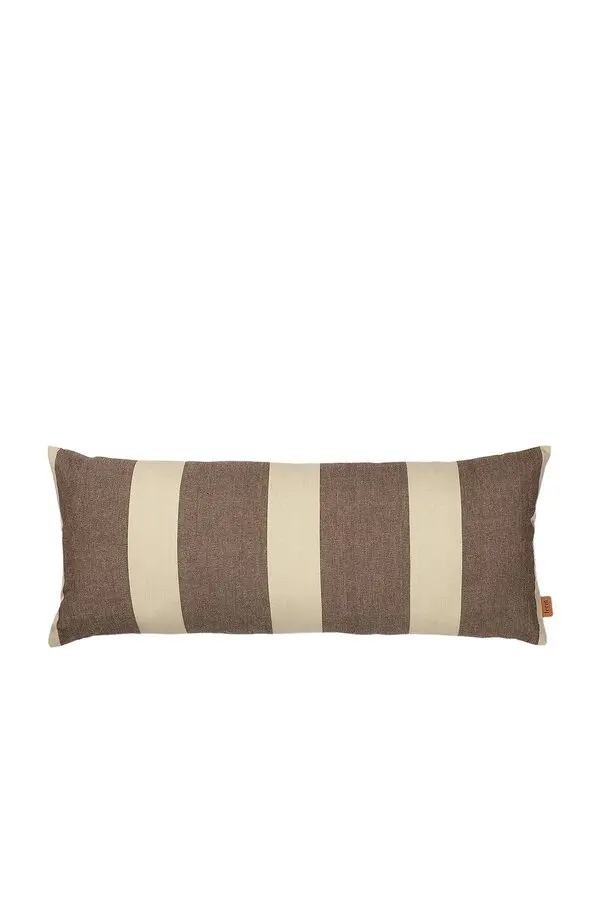 FERM LIVING Strand Cushion - Carob Brown & Parchment