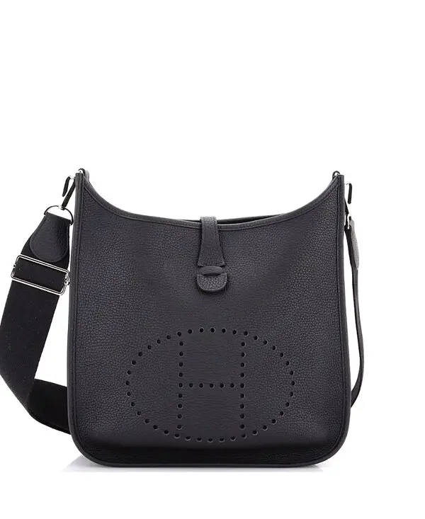Hermès Pm Evelyne Bag Gen Iii Clemence - Black