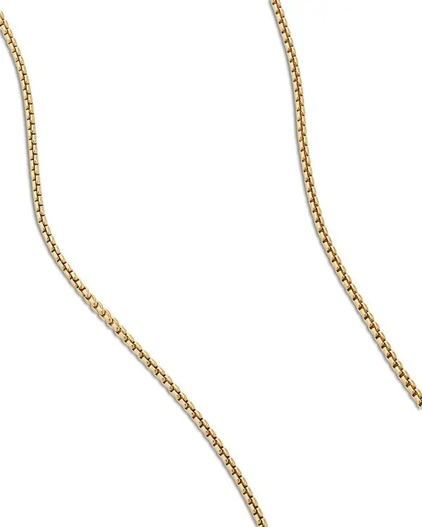 David Yurman 18k Yellow Box Chain Necklace - Gold