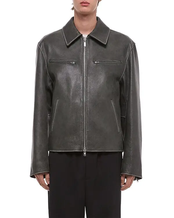 Helmut Lang Distressed Leather Jacket