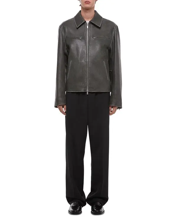 Helmut Lang Distressed Leather Jacket