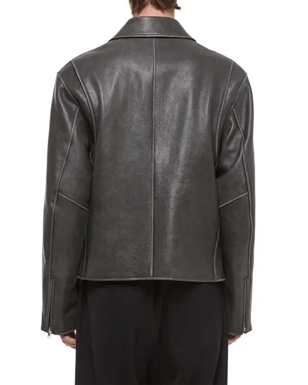 Helmut Lang Distressed Leather Jacket
