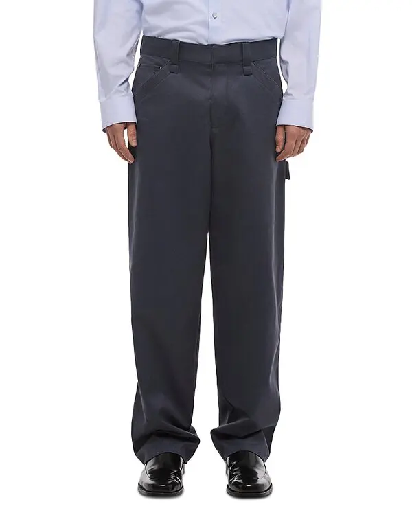 Helmut Lang Relaxed Fit Chino Pants - Slate Blue