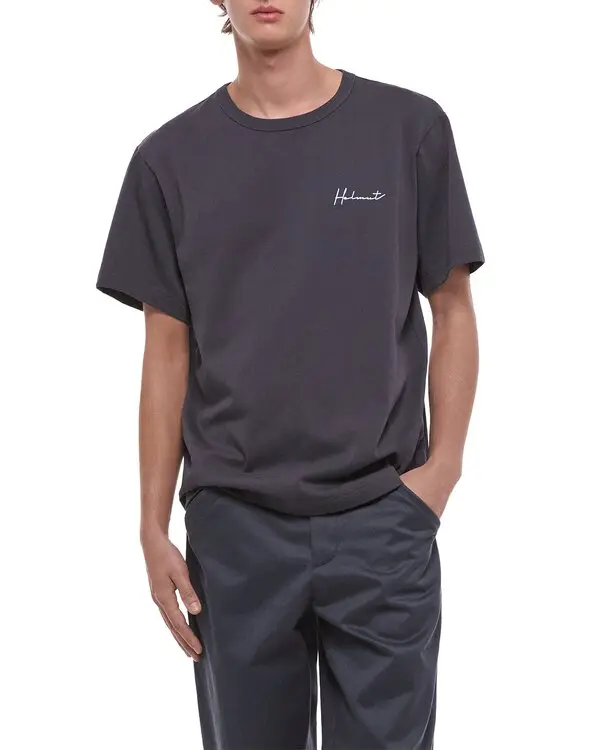 Helmut Lang Handwritten Logo Tee - Slate Blue