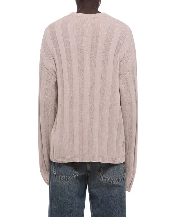 Helmut Lang Wide Rib Crewneck Sweater - Putty