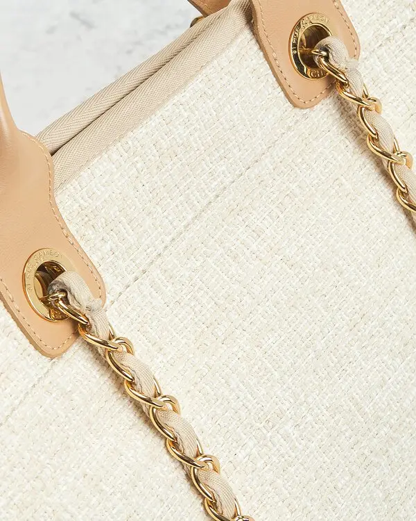 Chanel Medium Deauville Tote Bag - Beige