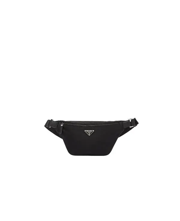 Prada Re-nylon And Saffiano Leather Belt Bag - Black