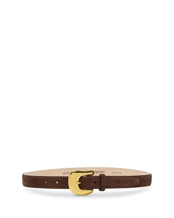 AUREUM No. 8 Leather Belt - Root/gold