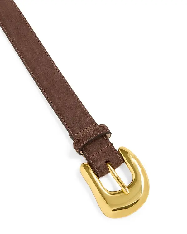 AUREUM No. 8 Leather Belt - Root/gold