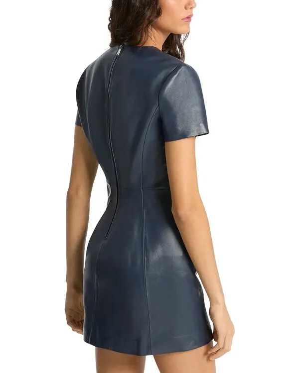 Michael Kors Leather Mini Dress