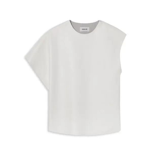 AGOLDE Corrine Faux Leather Tee