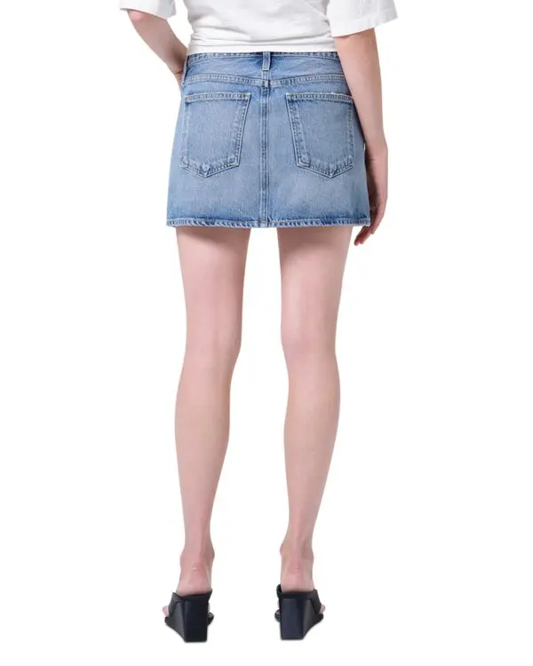 AGOLDE Keira Denim Miniskirt - Broadcast