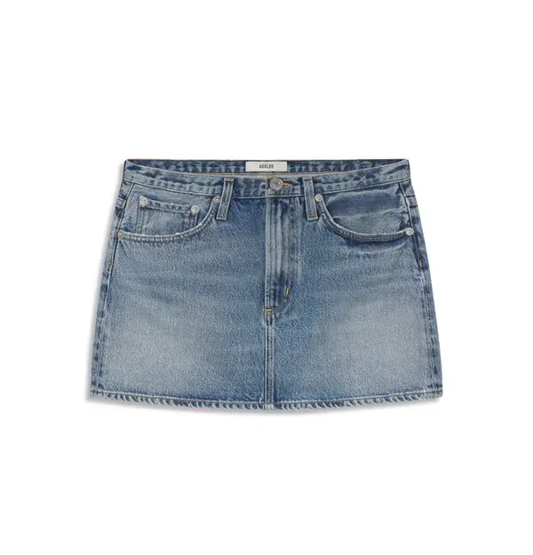 AGOLDE Keira Denim Miniskirt - Broadcast