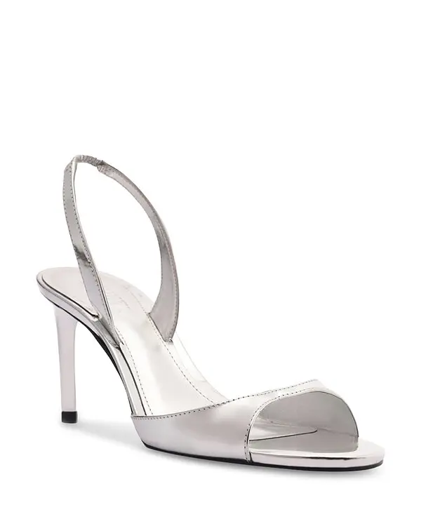 Schutz Scarlett Slingback Sandals - Prata