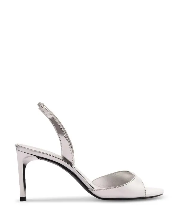 Schutz Scarlett Slingback Sandals - Prata
