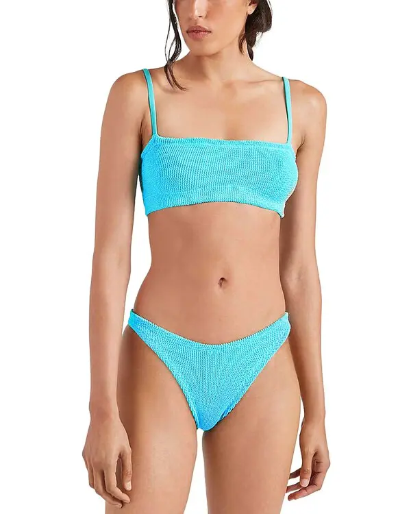 Hunza G Gigi Under Band Bikini Top & Bottom - Aqua