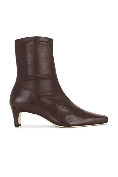 Staud Wally Sock Ankle Boots - Espresso