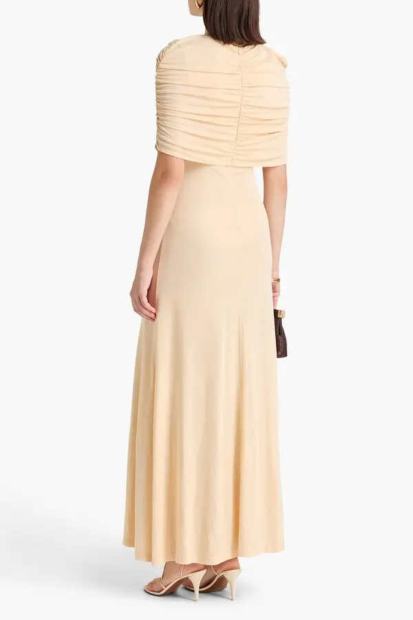 ESSE STUDIOS Bonachi Cape-effect Maxi Dress