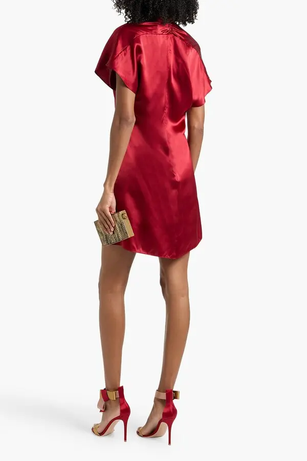 ESSE STUDIOS Luca Silk-satin Mini Dress