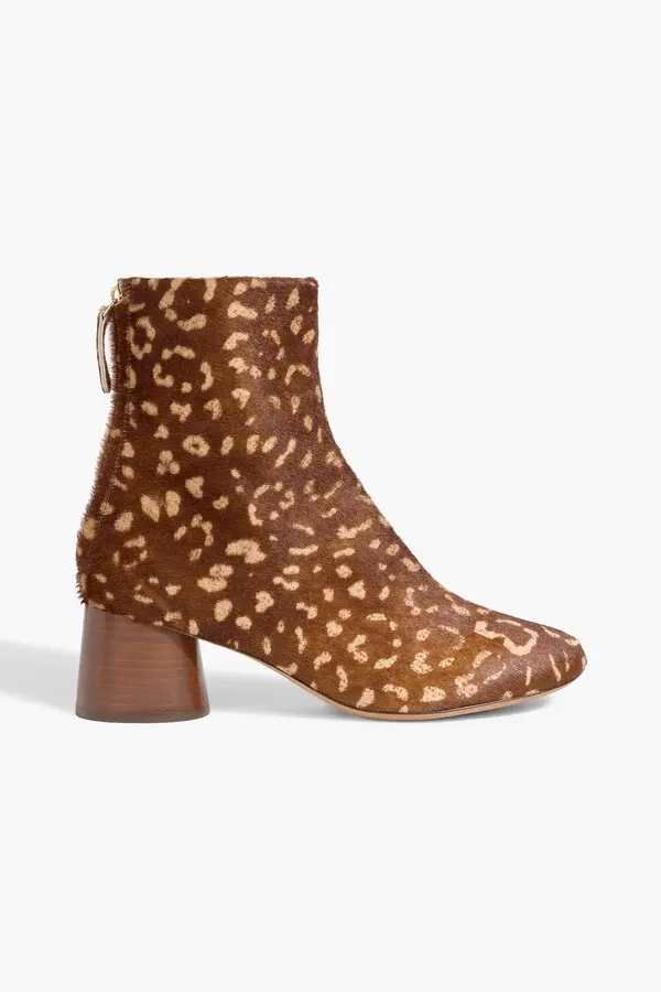 MANSUR GAVRIEL Printed Calf Hair Ankle Boots